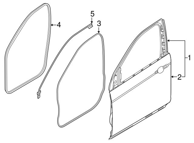 Genuine Door Shell for 2015-2023 Land Rover Discovery Sport | Land ...
