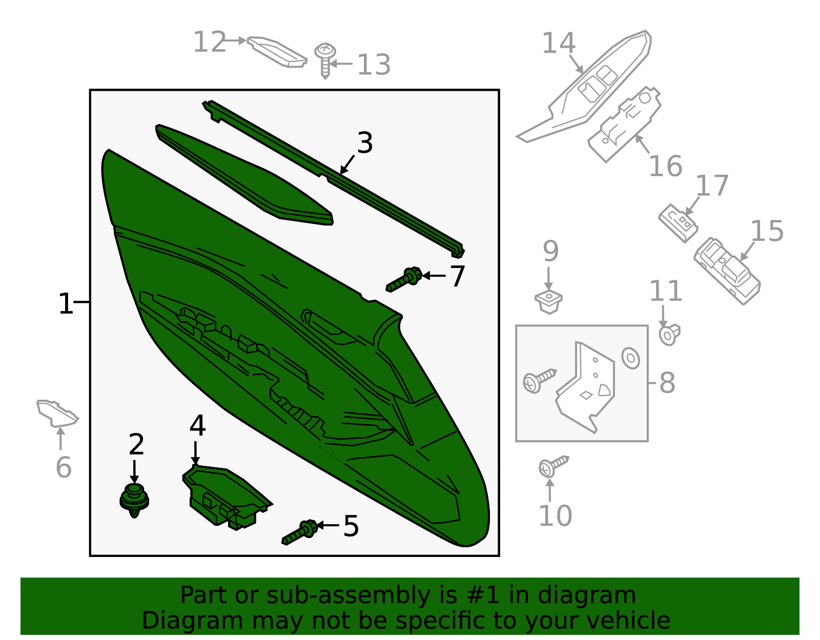 NE5N-68-450-4H - 2019-2021 Mazda MX-5 Miata - Door Trim Panel | Mazda ...