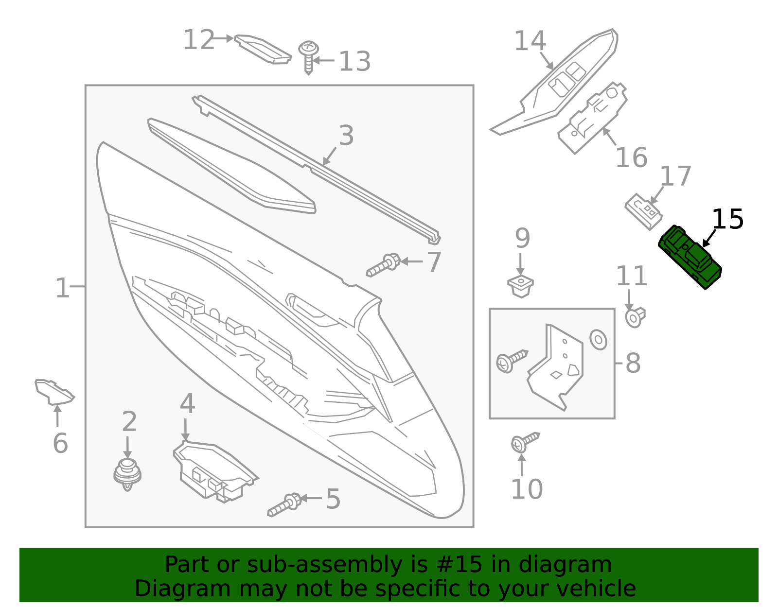 NA5J-66-370B - Window Switch - 2016-2020 Mazda MX-5 Miata | Mazda Parts ...