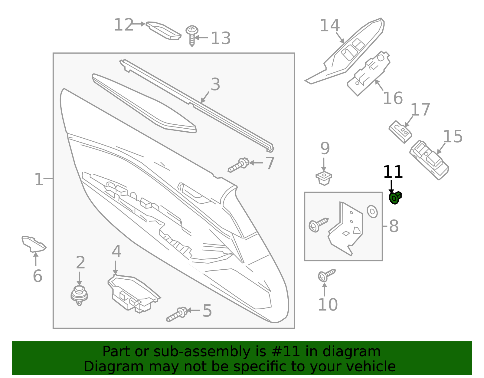 GJ6A-58-975 | 2007-2025 Mazda Carrier Grommet | Palladino Mazda Parts