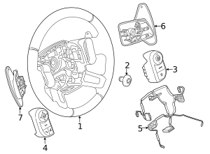 LR116682 - Steering Wheel Radio Controls 2018-2022 Land Rover ...