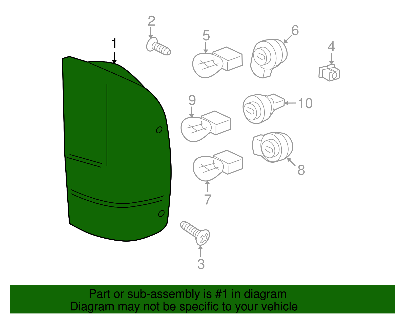 YL5Z-13405-AA - Tail Lamp Assembly 2000 Ford Ranger | Big 3 Auto Parts