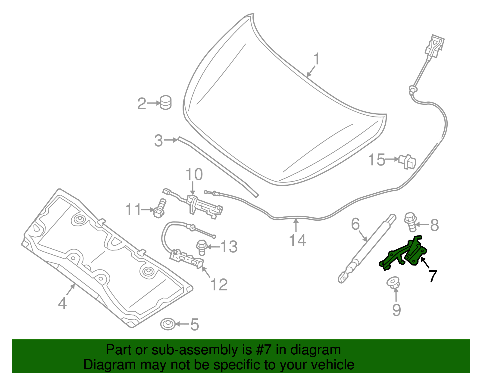 2013-2020 Infiniti Hinge 65400-3JA0A | Lia Infiniti Parts