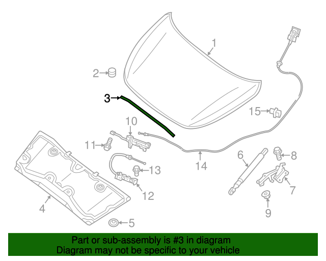 2013-2020 Infiniti Seal 65810-3JA0A | OEM Parts Online