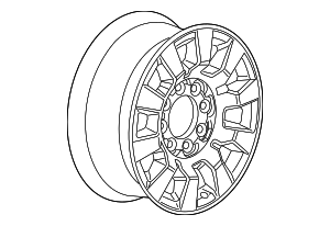 2015-2019 GM 20x8.5-Inch Aluminum Wheel 84341234 GM | GMPartsDirect.com
