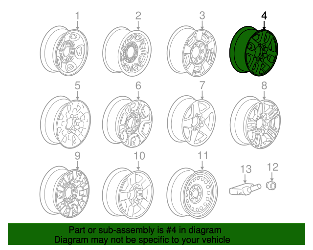 2015-2019 GM 18x8 Aluminum Wheel 84397983 | TascaParts.com