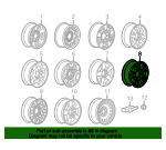 2015-2019 GM 20x8.5-Inch Aluminum Wheel 84341233 GM | GMPartsDirect.com