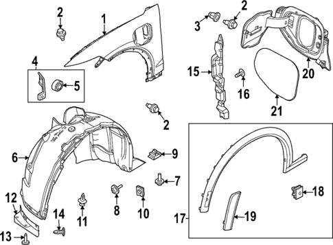 Fender & Components for 2023 Ford Mustang Mach-E | OEM Parts Online