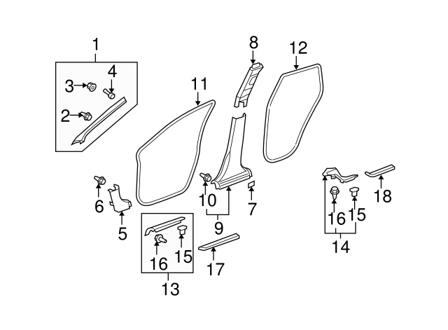 2007-2012 Acura RDX Front Sill Plate 84251-STK-A01ZB | AutoNation Parts