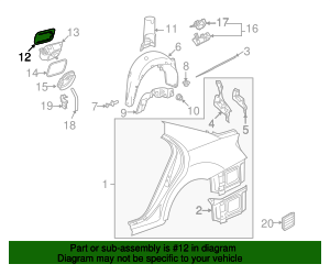 221-757-00-06 - Fuel Door 2007-2013 Mercedes-Benz | Mercedes-Benz USA Parts