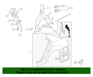 221-637-14-44 - Mount Panel Stiffener 2007-2013 Mercedes-Benz ...