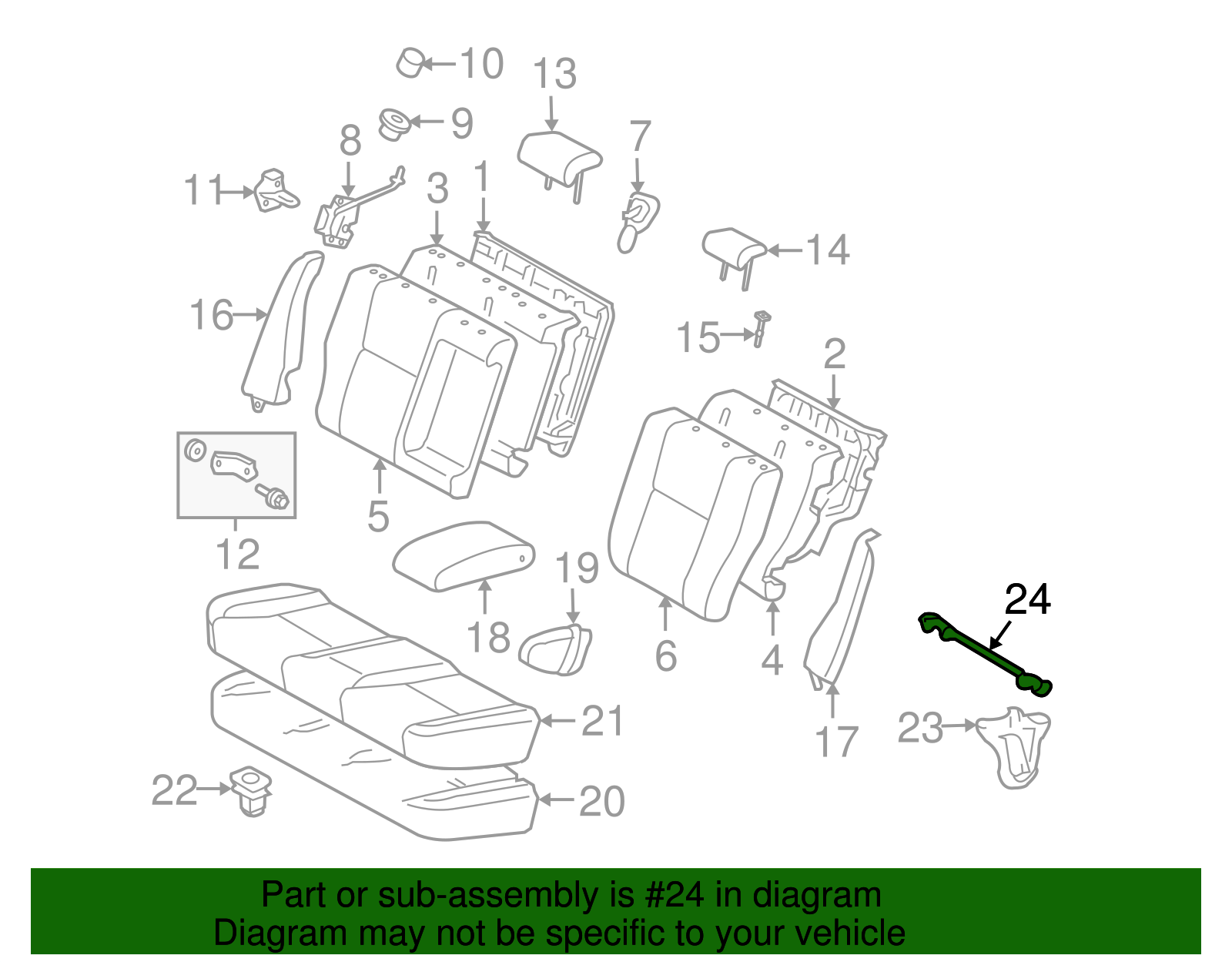 2006-2009 Toyota Prius Child Seat Bracket 73705-47030 | Toyota OEM ...