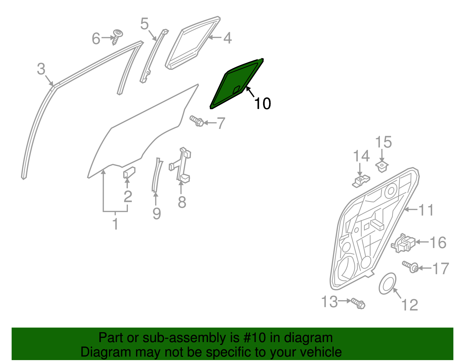 83417-D9010 - Fixed Glass 2017-2022 Kia Sportage | Kia.Parts Store