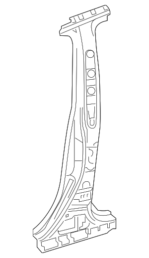 2021-2023 Toyota Venza Body B-Pillar Reinforcement 61037-48907 | Toyota ...