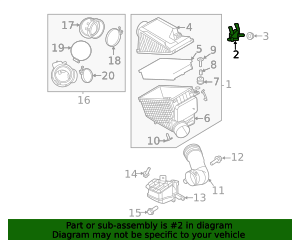 2021-2023 Hyundai Mass Air Flow Sensor Bracket 31610-T1000 | OEM Parts ...