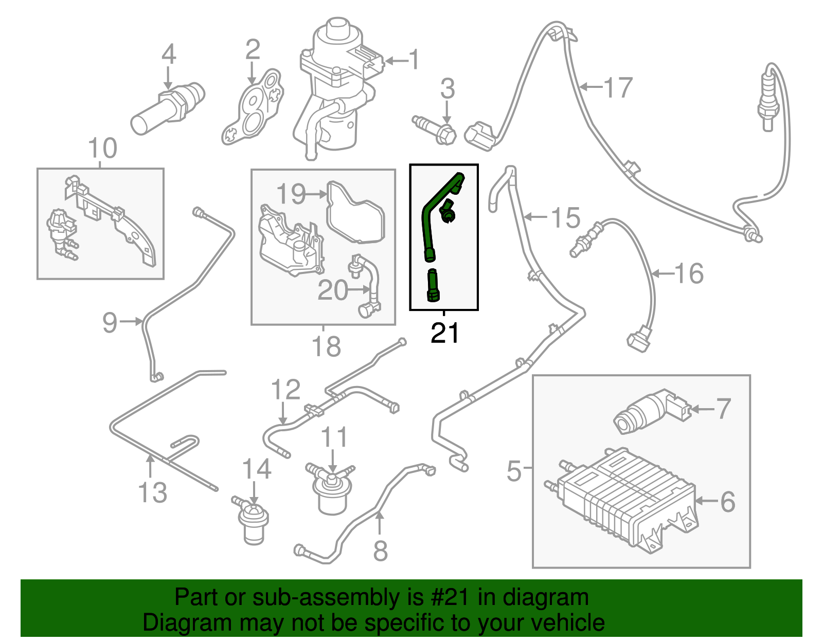 KCV-252 - Motorcraft™ PCV Valve Hose Ford 2010-2013 Ford Transit ...
