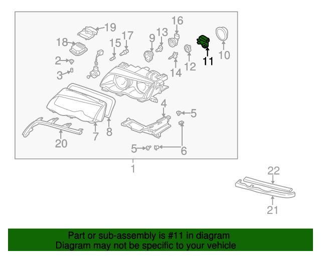Genuine BMW 63-12-6-907-504 | Ignition Module, Xenon Light (AL) | FREE ...