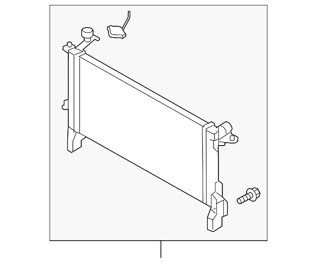 25310-2M610 - Radiator Assembly - 2013-2016 Hyundai Genesis Coupe ...