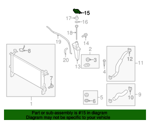 2009-2016 Hyundai Cap 25441-3M000 | OEM Parts Online
