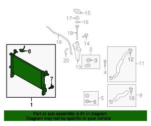 25310-2M610 - Radiator Assembly - 2013-2016 Hyundai Genesis Coupe ...