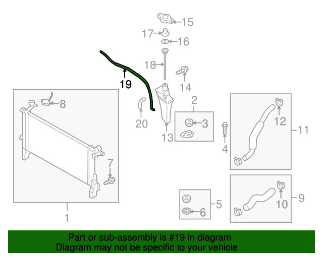 2013-2016 Hyundai Genesis Coupe Reservoir Hose 25451-2M000 | OEM Parts ...