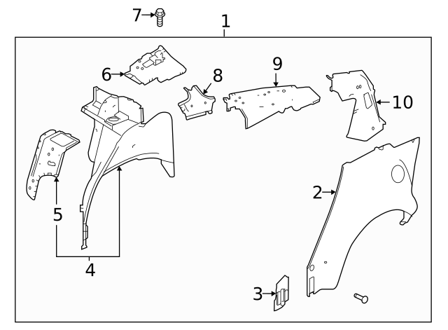 2019-2021 Nissan Altima Pillar Reinforced 76638-6CA0A | Nissan Parts Store