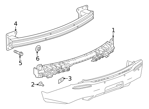 Bumper & Components - Rear for 2023 Buick Enclave | Chevy OEM Parts