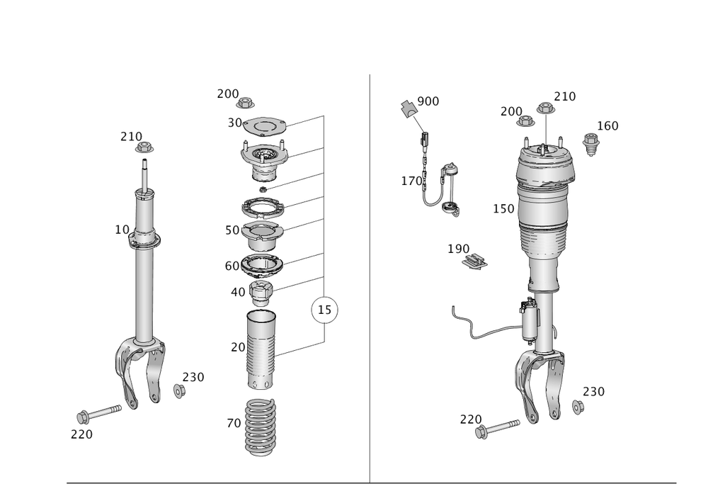 166-320-03-26 - Parts Kit, Spr Retainer 2006-2019 Mercedes-Benz ...