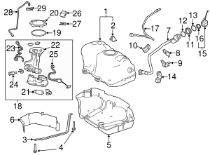 2018-2024 Toyota Fuel Pump 23221-25030 | OEM Parts Online