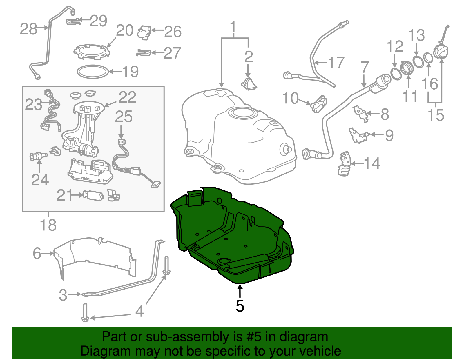 2018-2024 Toyota Tank Shield 77641-06030 | OEM Parts Online