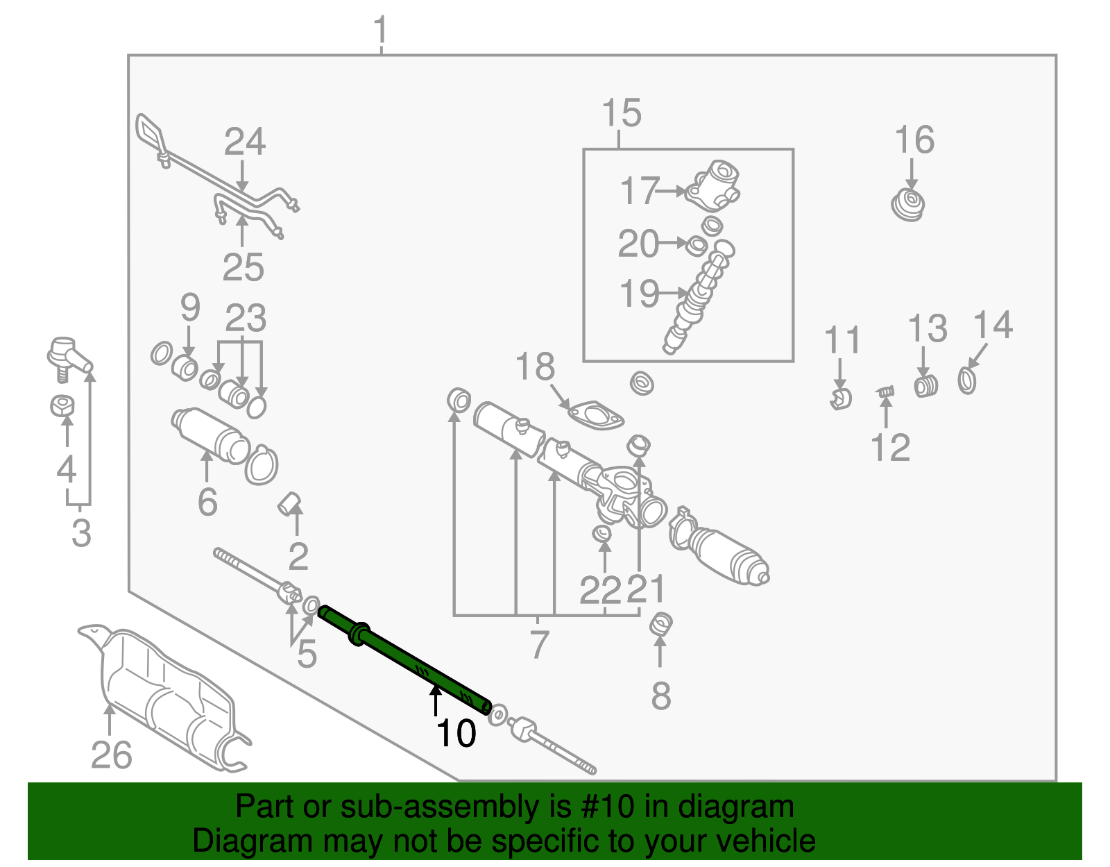 44204-06070 - 2002-2004 Toyota Camry - Rack | Sparks Parts