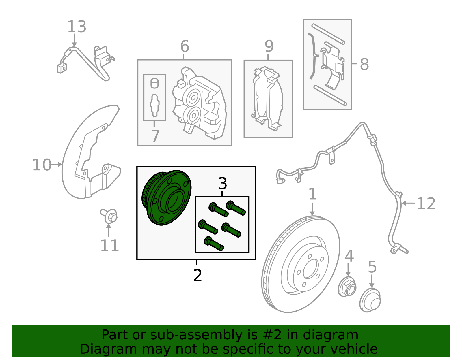 2015-2023 Ford Mustang Motorcraft™ Hub Assembly HUB-284 | OEM Parts Online