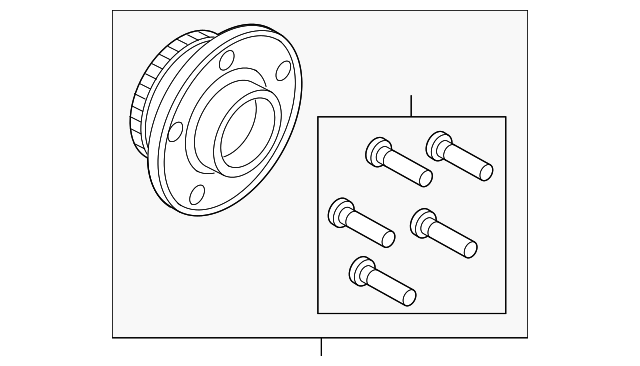 Genuine OEM Ford Part - Hub Assembly FR3Z-1104-A | Genuine OEM Ford ...