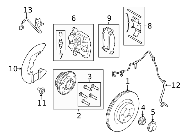 Ford Dealership 2015-2023 Ford Mustang Kit - Brake Lining FR3Z-2001-Q ...