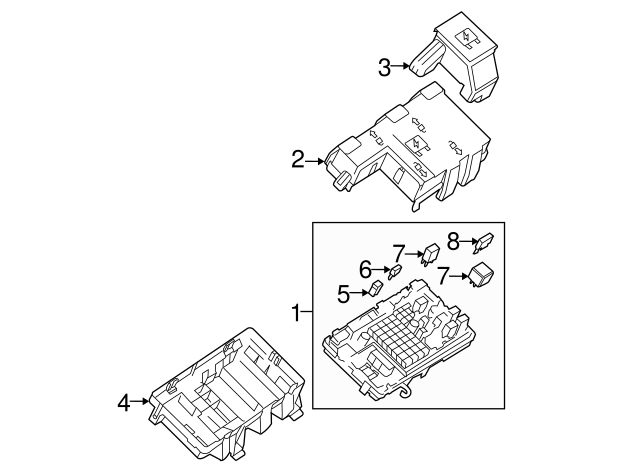 2017-2021 GM Engine Wiring Harness Junction Block 84184429 | TascaParts.com