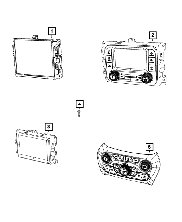 2019-2020 Jeep Cherokee Multi Media Radio 68429185AI | Mopar eStore