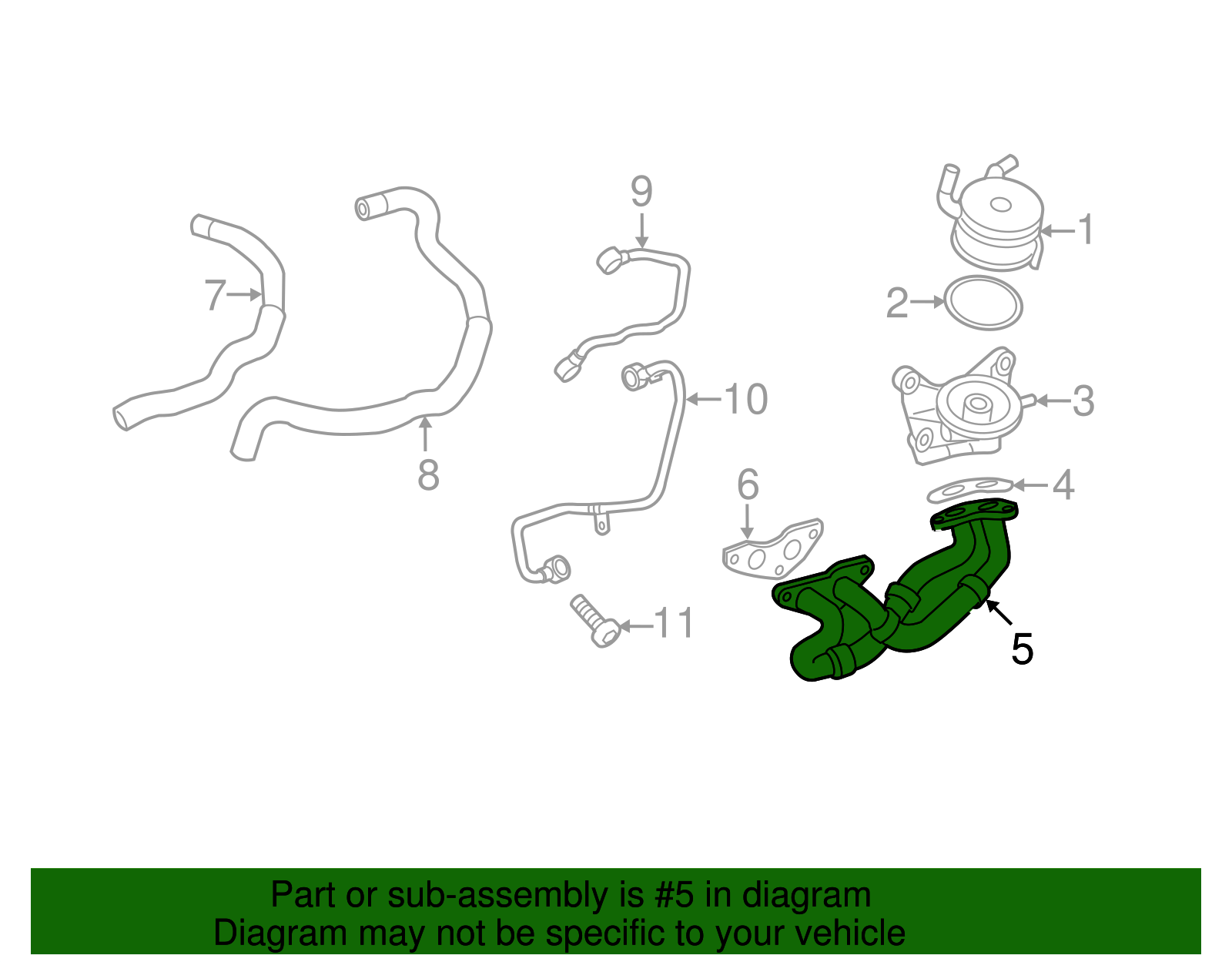 2007-2016 Toyota Engine Oil Cooler Line 15767-31020 | OEM Parts Online
