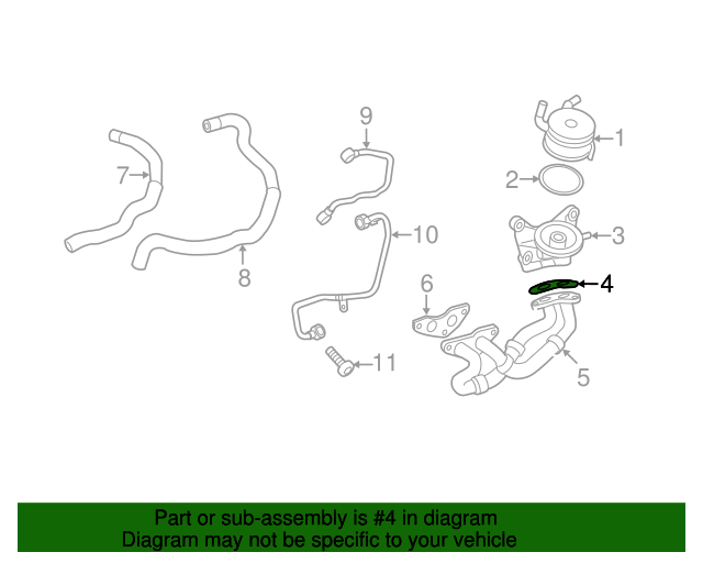 2005-2020 Toyota Engine Oil Cooler Gasket 90430-16016 | Toyota Parts Center