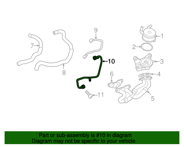 1577231030 - 2008-2018 Toyota Engine Oil Cooler Line 3.5L V6 - Toyota ...