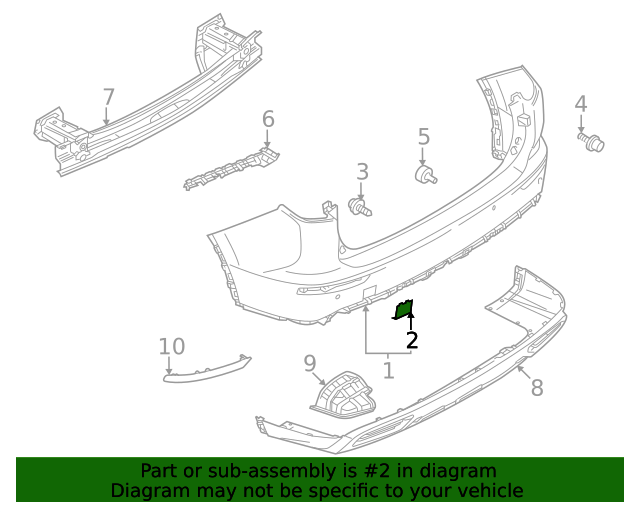6410D949HA - Tow Eye Cap - 2022-2023 Mitsubishi Outlander | Lasco Auto ...