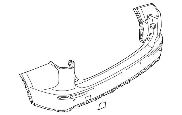 85012W050P - Face, Rear Bumper 2022-2024 Mitsubishi | Mitsubishi Direct ...