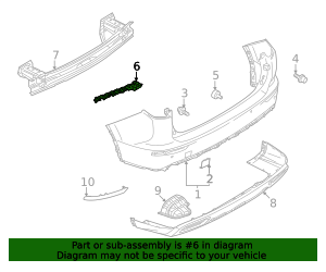 6410D535 - Side Retainer 2022-2024 Mitsubishi | Mitsubishi Direct Parts