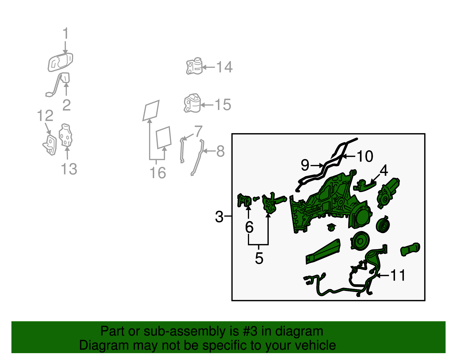 1997-2008 GM Window Regulator 15924355 GM | GMPartsDirect.com