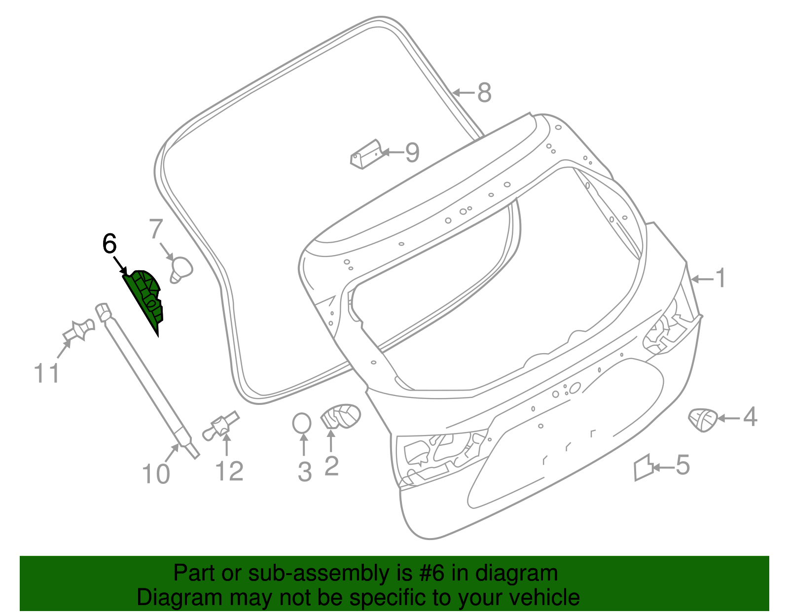 90807-4EA0A - Side Retainer 2017-2023 Nissan | Nissan Parts ...