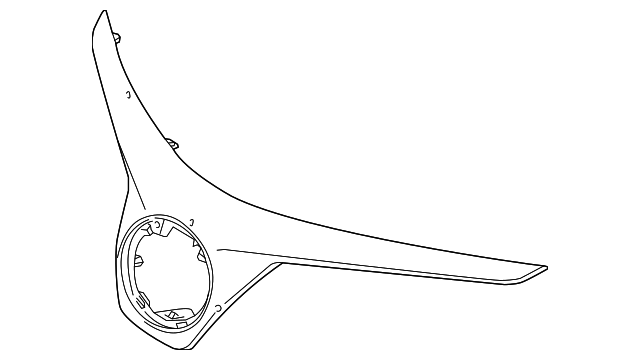 2017-2019 Toyota Corolla Upper Grille 53111-02B10-A0 | Toyota Parts