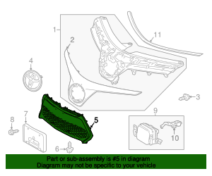 Toyota Lower Grille Part# 5311202740 | Toyota Of Colorado Springs Parts