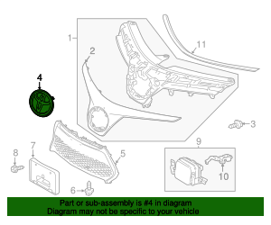53141-42021 - Emblem; Emblem Sub-Assembly 2016-2019 Toyota ...