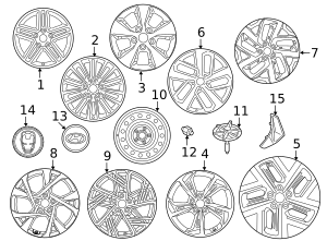 2018-2023 Hyundai Wheel, Alloy 52910-J9100 | OEM Parts Online