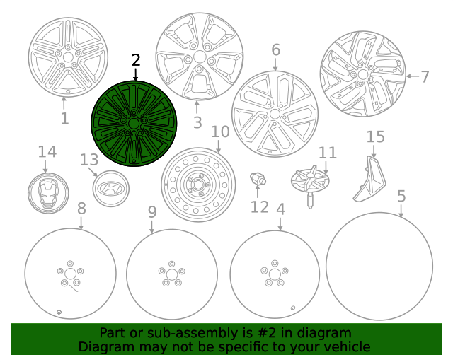 52910-J9200 - Wheel 2018-2021 Hyundai | AutoNationParts.com