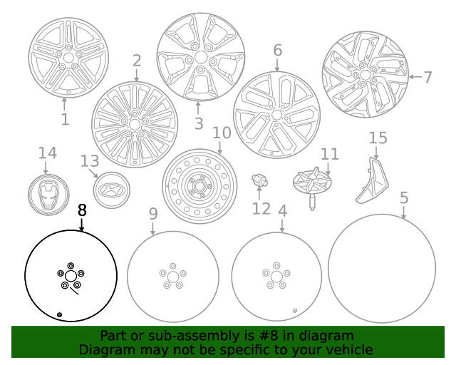 52910-J9800 - Wheel 2022-2023 Hyundai | AutoNation Parts